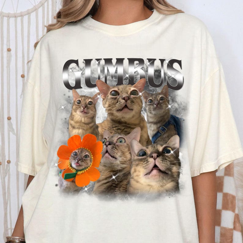 Funny Cat File Digital Download, GUMBUS Graphic Tee, Gift for Cat ...