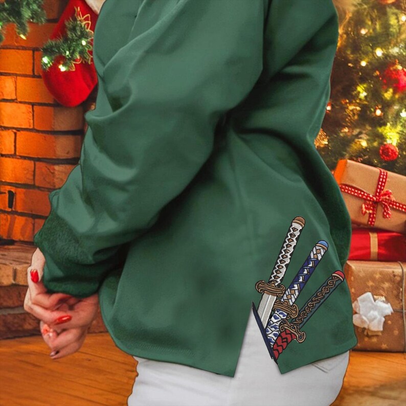 Swords Embroidery Design Anime Inspired Artwork Unique Pattern Machine ...