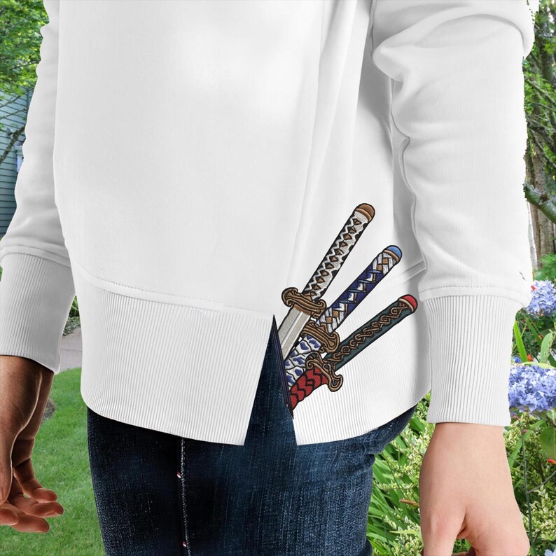 Swords Embroidery Design Anime Inspired Artwork Unique Pattern Machine ...