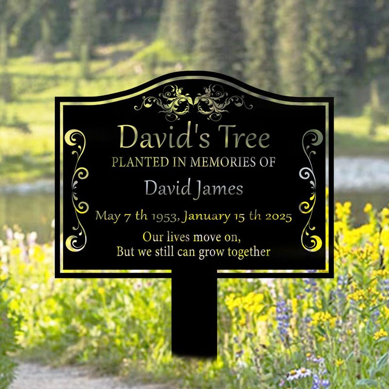 Memorial Tree Plaque - Etsy