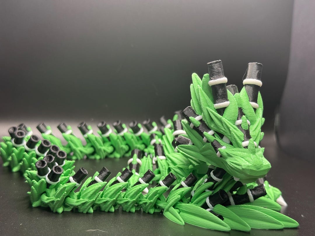 Bamboo Dragon - 24" Articulating Dragon Fidget Toys - Stress Anxiety ...