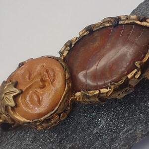 Dragon Scale Agate Goddess Intention Pendant Copper Reds and Bronze ...