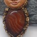 Dragon Scale Agate Goddess Intention Pendant Copper Reds and Bronze ...