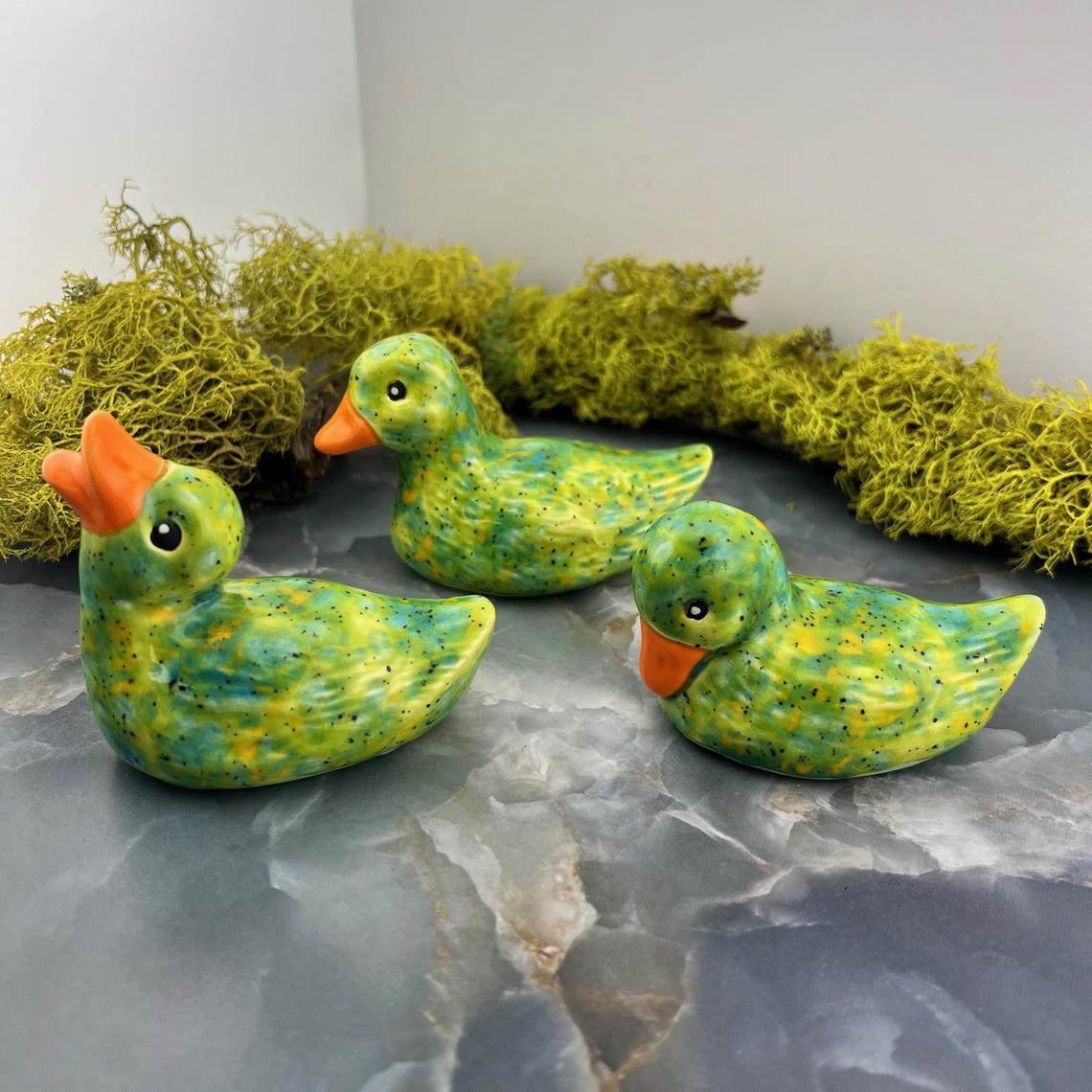 Handcrafted Ceramic Happy Duck Figurines - Handmade Pottery Gift - Etsy