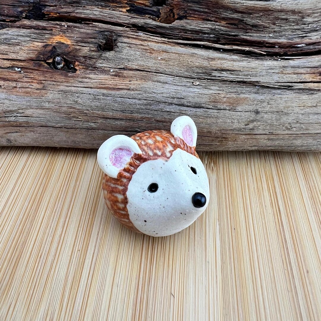 Handmade Ceramic Hedgehog Figurine: Whimsical Woodland Decor - Etsy