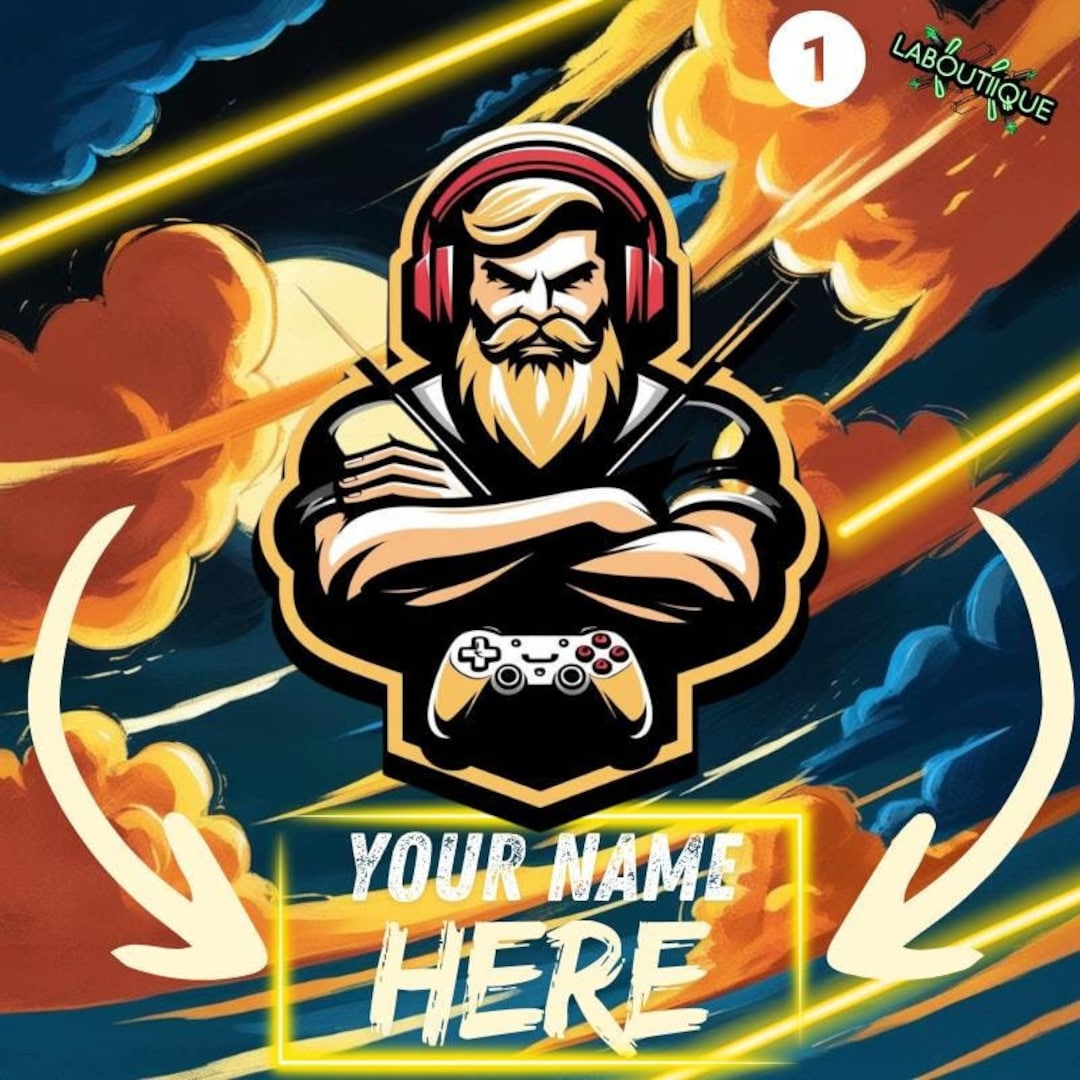Custom Gaming Logo / Avatar Logo With Your Twitch, Youtube, Twitter ...