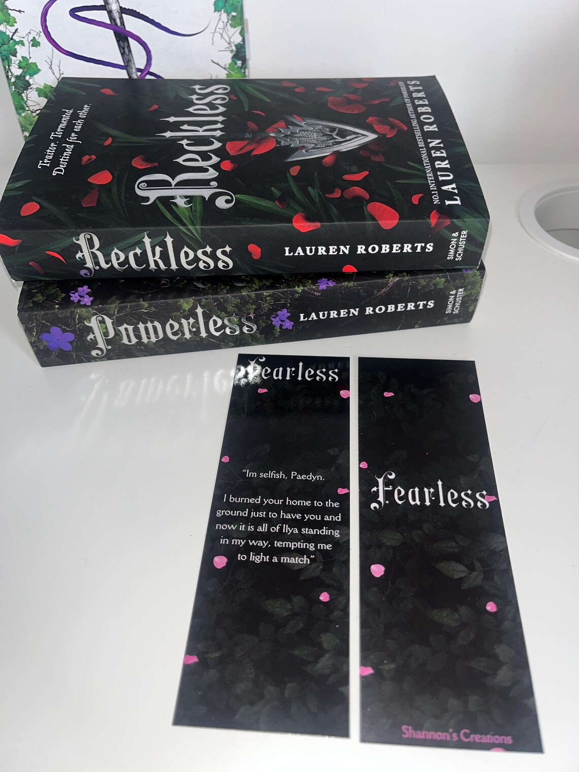 Powerless Trilogy Bookmarks (set or Individual) - Etsy