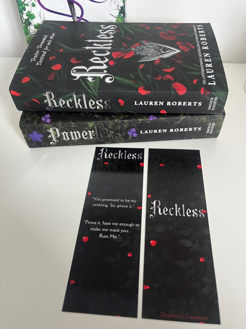 Powerless Trilogy Bookmarks (set or Individual) - Etsy