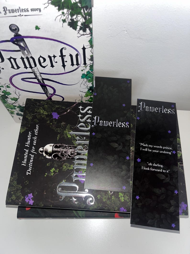 Powerless Trilogy Bookmarks (set or Individual) - Etsy