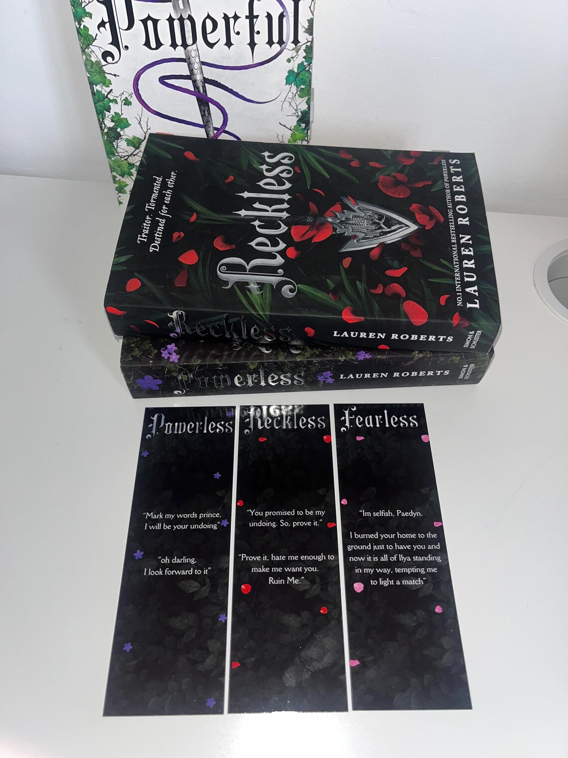 Powerless Trilogy Bookmarks (set or Individual) - Etsy