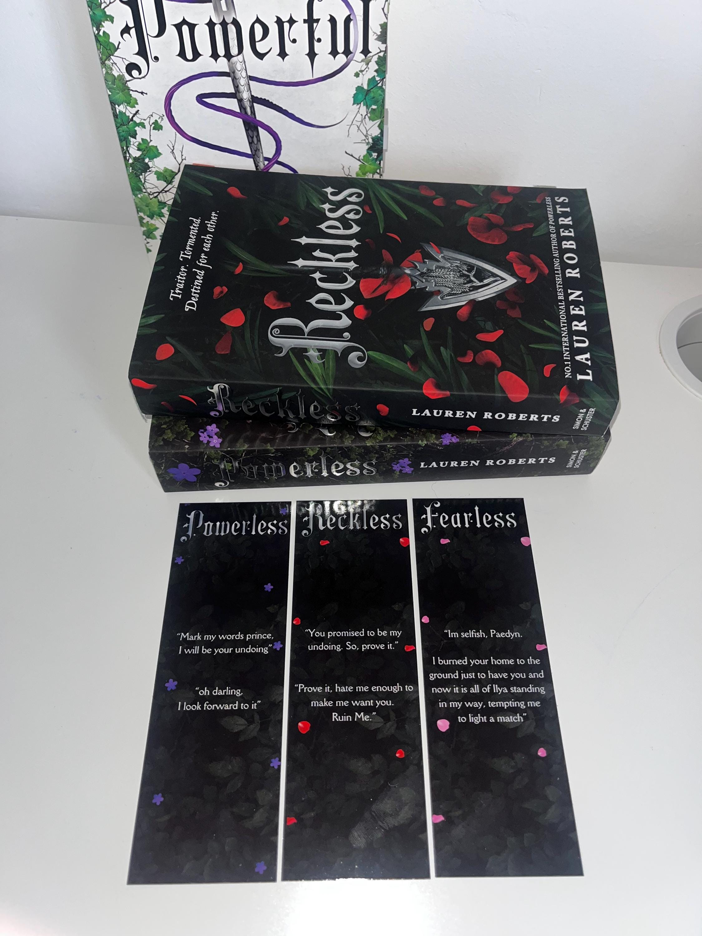 Powerless Trilogy Bookmarks (set or Individual) - Etsy