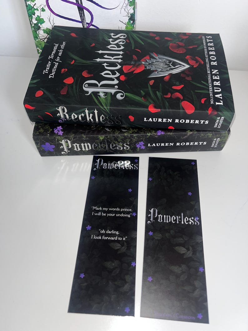 Powerless Trilogy Bookmarks (set or Individual) - Etsy