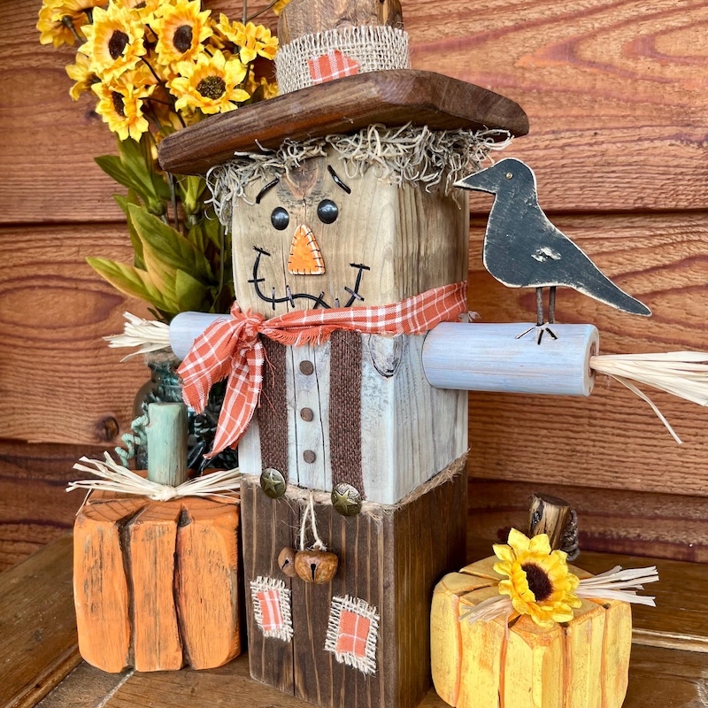 Primitive Wooden Table Decor - Etsy