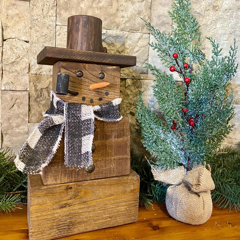 Primitive Snowman - Etsy