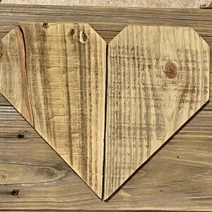 Wood Heart Wall Art- Perfect Rustic Valentines, Wedding, Birthday or ...