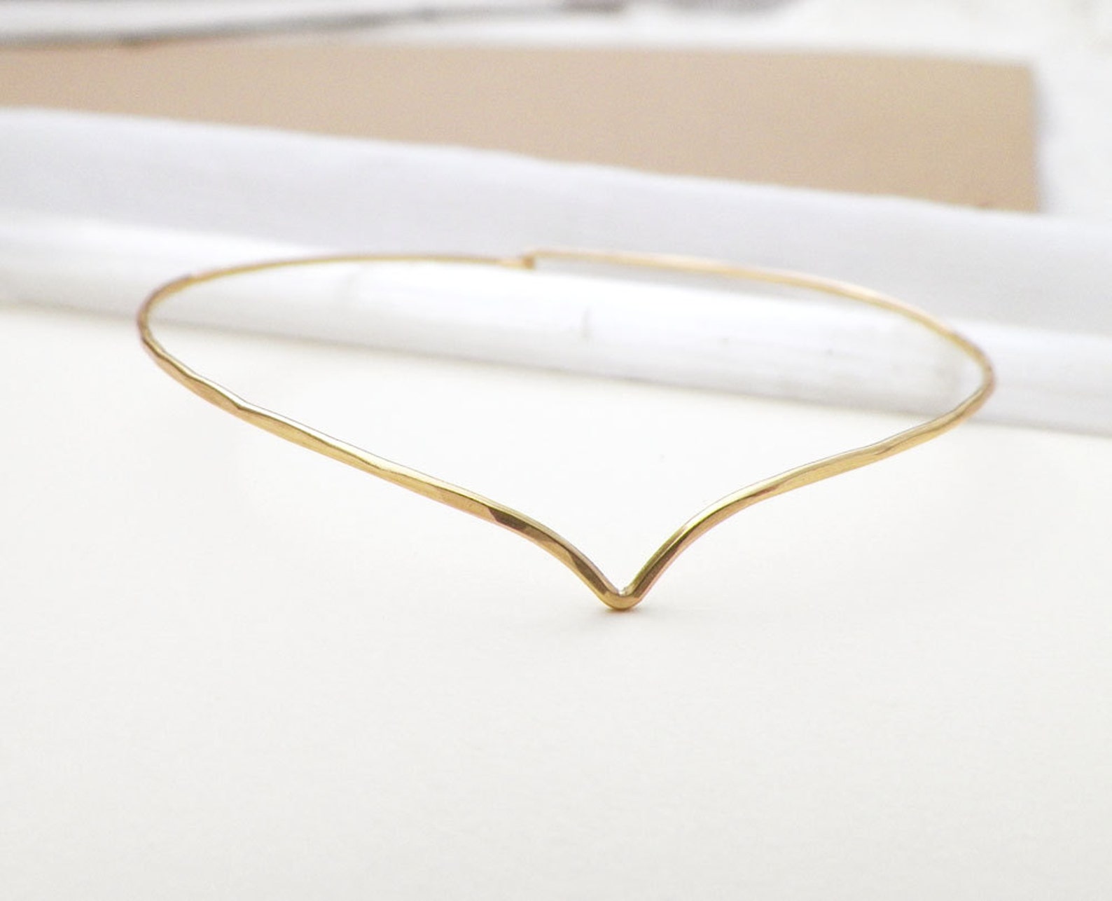 Geometric Gold Bracelet, Chevron Bracelet, V Shaped Bracelet ...