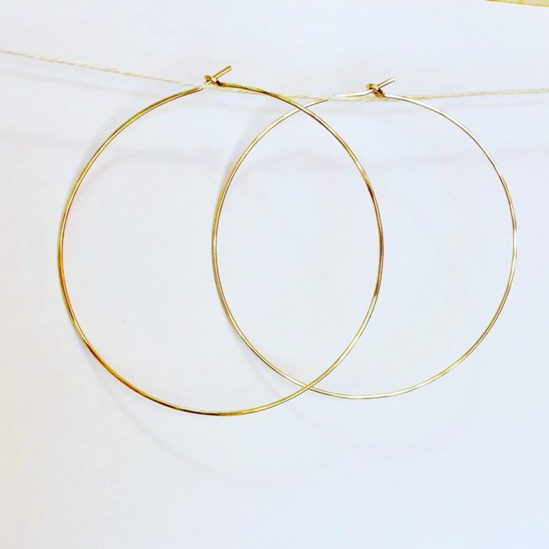Large Gold Hoop Earrings - Etsy