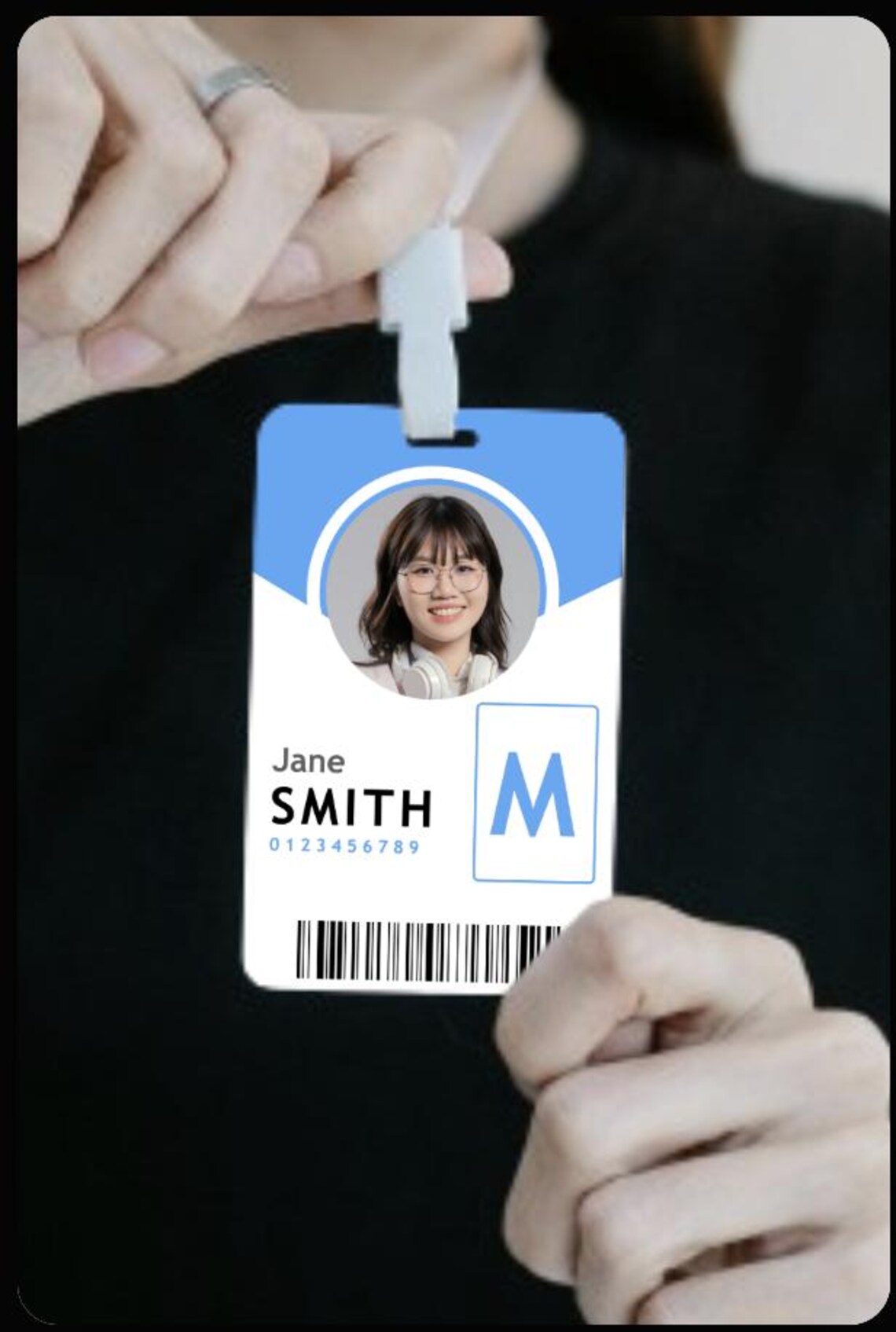 Employee Badge (id) - Can Change Images and Text - Personalize an ...
