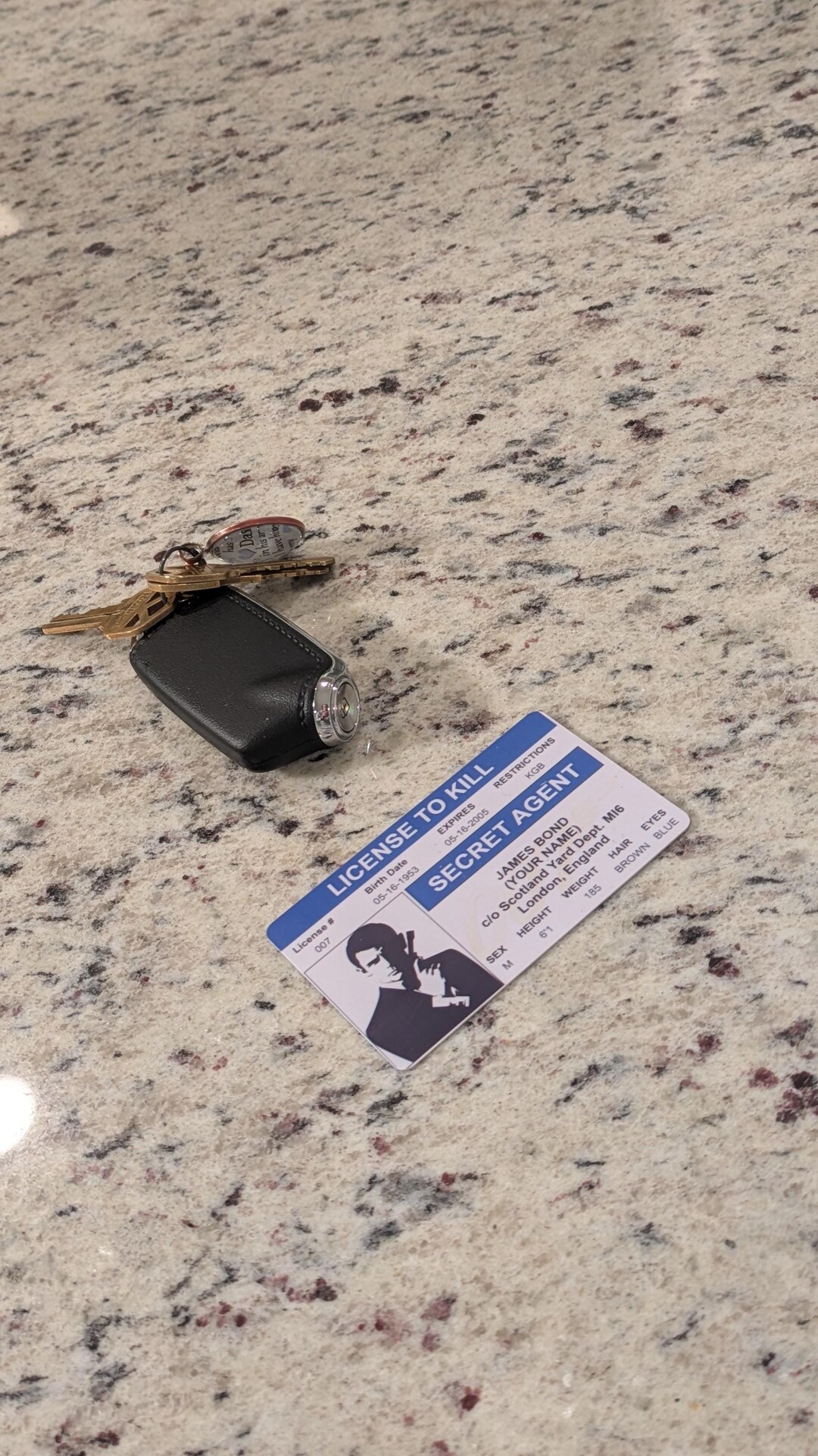 James Bond Prop License to Kill ID - Etsy
