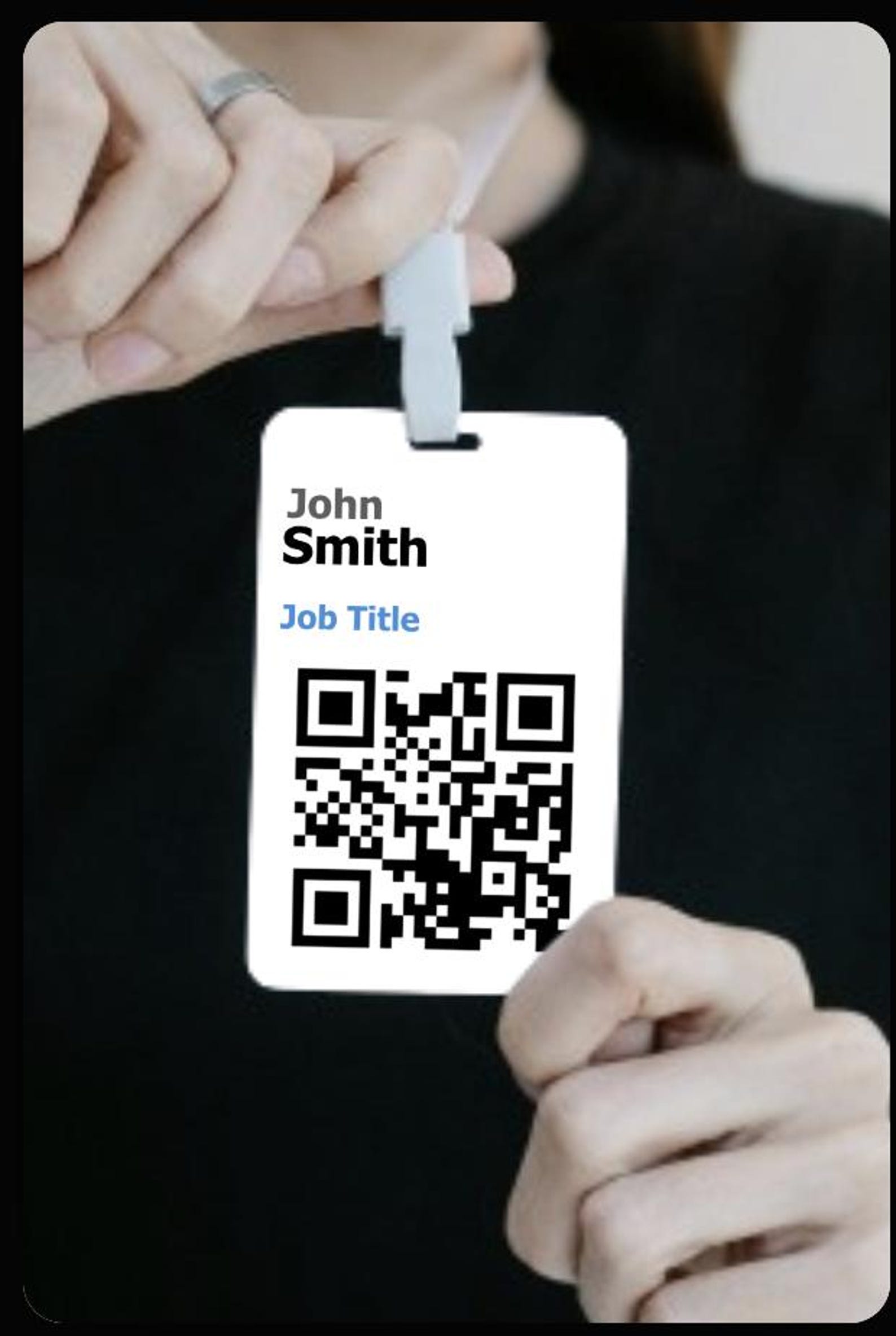 Employee Badge (id) - Can Change Images and Text - Personalize an ...