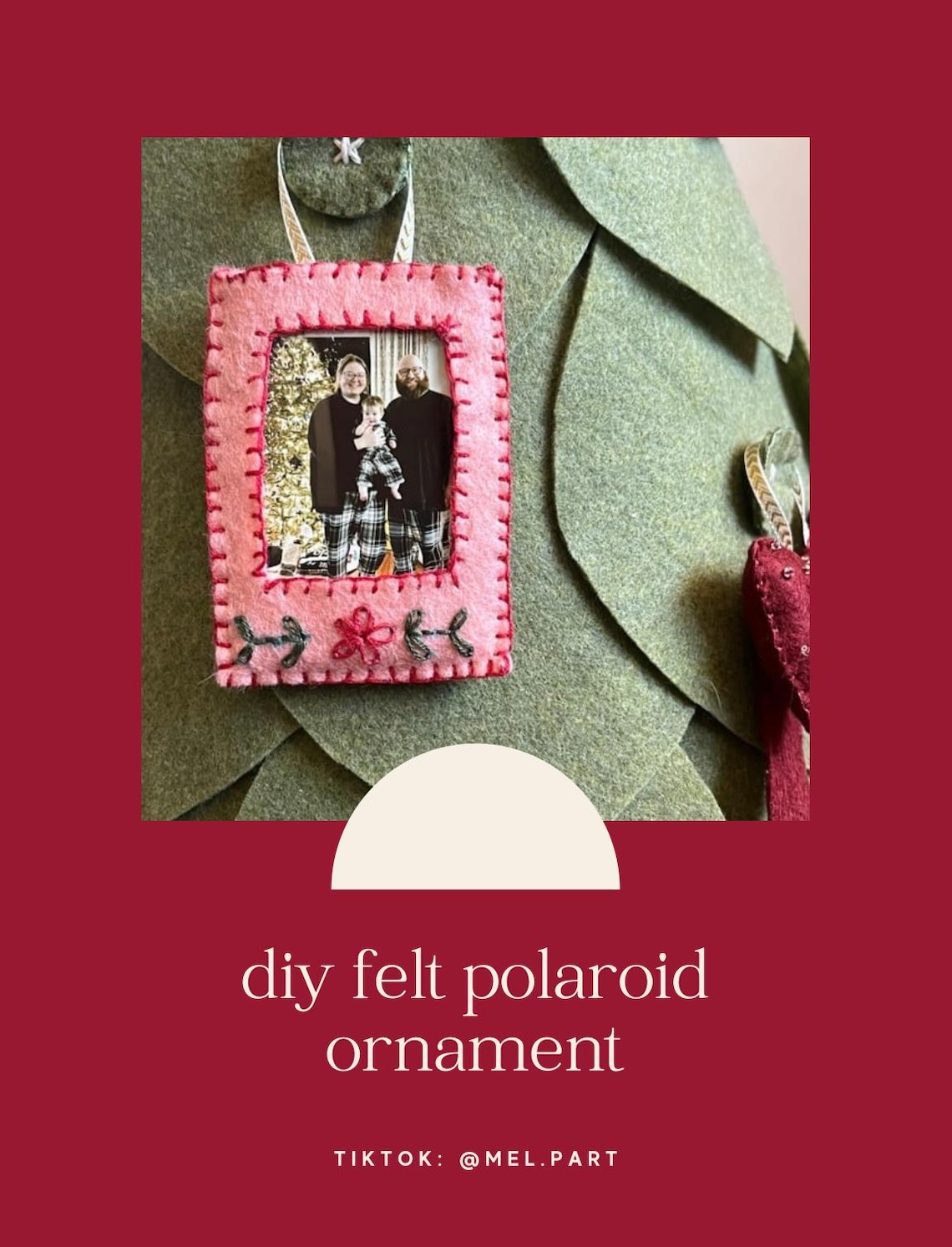 Polaroid Frame Felt Ornament Template - Etsy