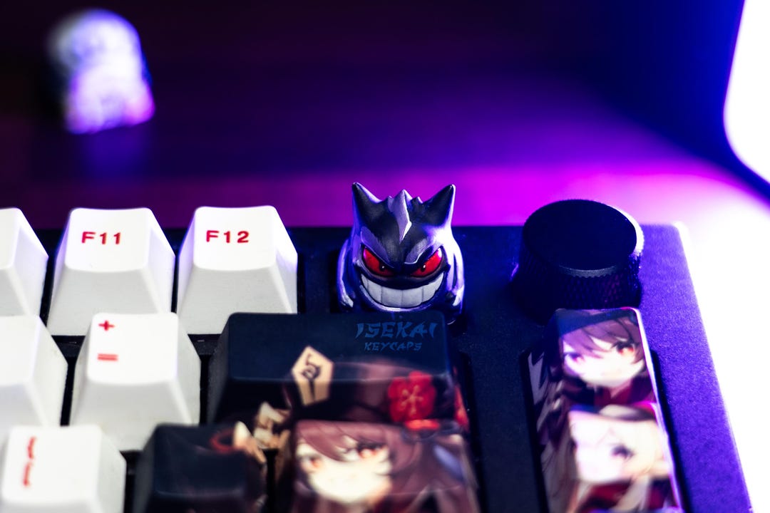 Gengar Keycap, Pokemon Keycap, Gaming Keycaps, Pokemon, Keycaps, Custom ...