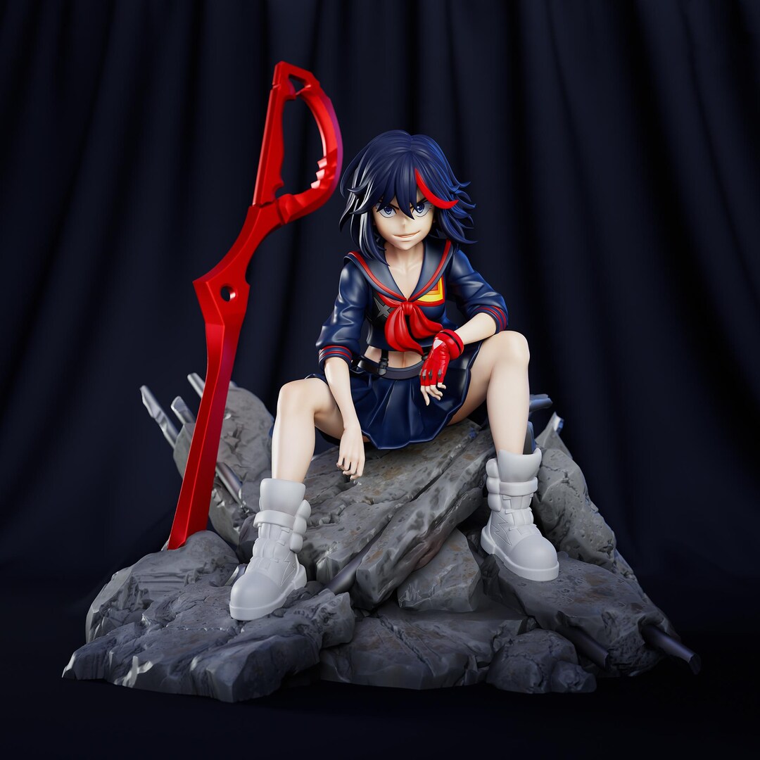Ryuko Kill Anime Figure Resin Model Statue Custom Collectible Figurine ...
