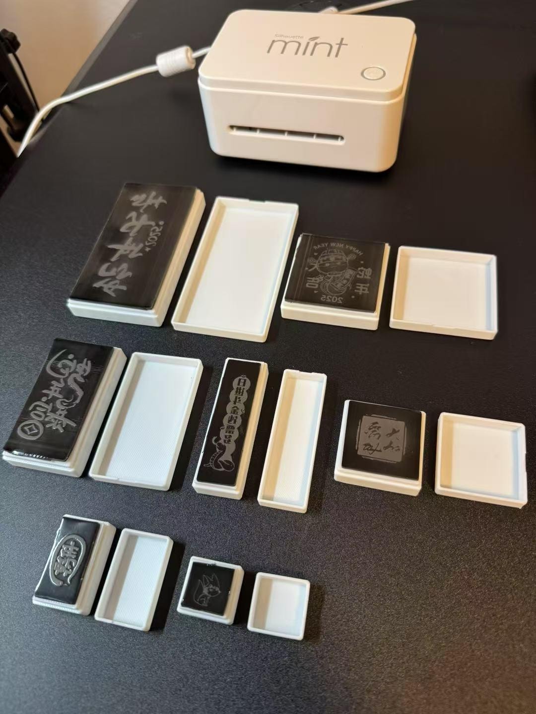 3D Printed Stamp Block Set for Silhouette Mint Stamp, Stamp Holder All ...