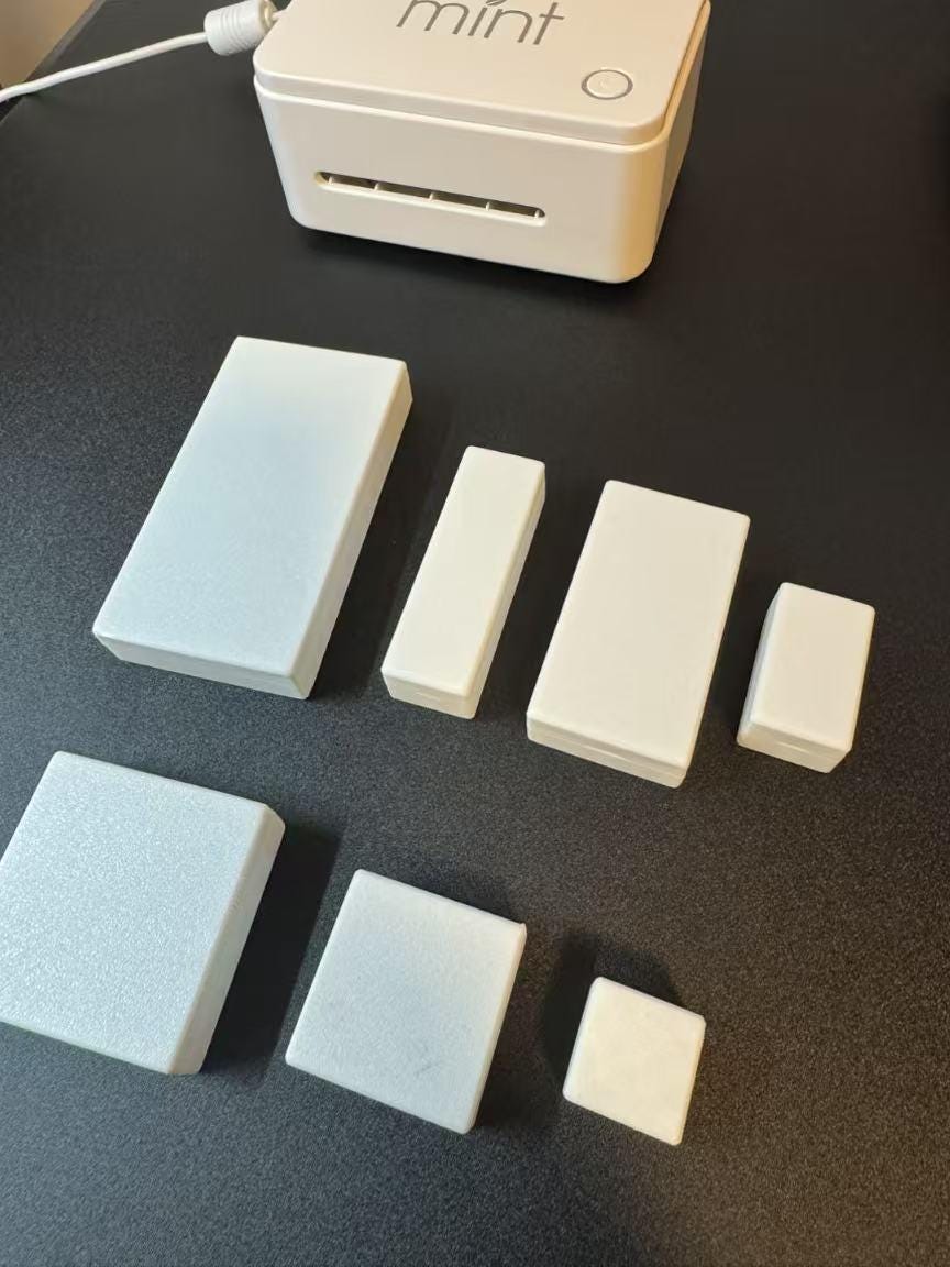 3D Printed Stamp Block Set for Silhouette Mint Stamp, Stamp Holder All ...