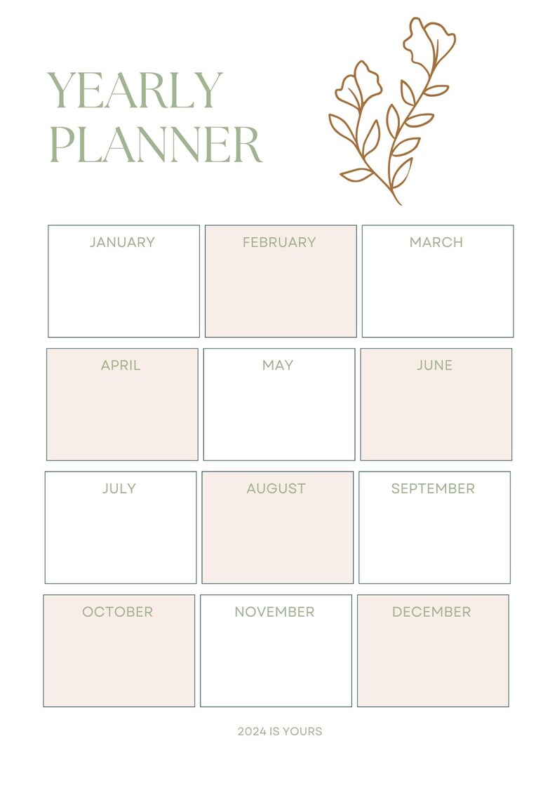 BOHO Planner Template - Etsy