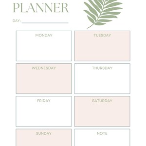 BOHO Planner Template - Etsy