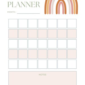 BOHO Planner Template - Etsy
