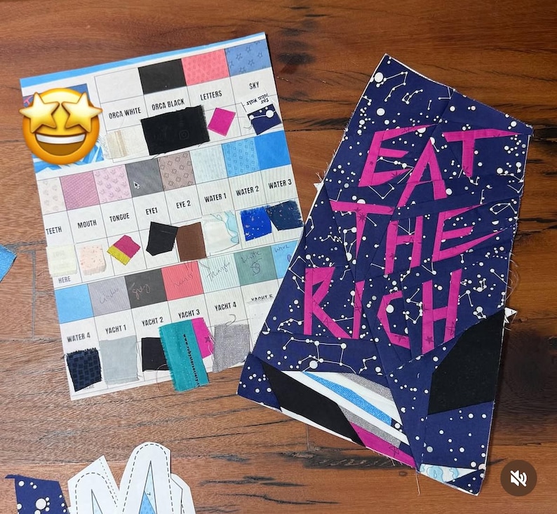 Eat the Rich: Killer Whale Orca Attacks Foundation Paper Piecing FPP ...