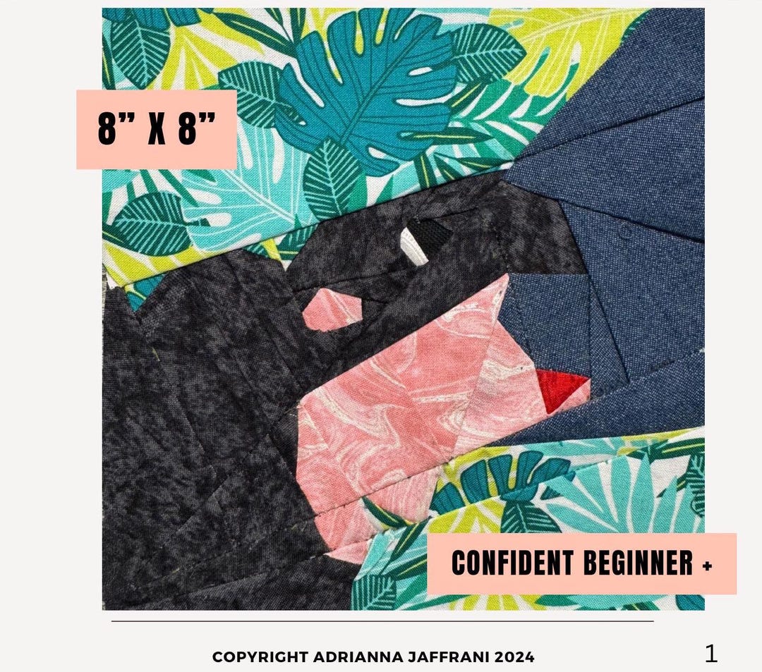 Moo Deng Biting Foundation Paper Piecing Pattern - Etsy