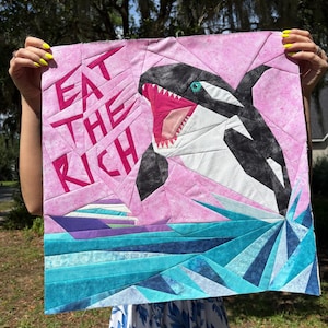 Eat the Rich: Killer Whale Orca Attacks Foundation Paper Piecing FPP ...