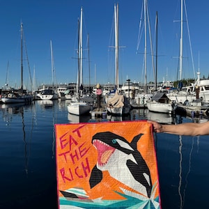 Eat the Rich: Killer Whale Orca Attacks Foundation Paper Piecing FPP ...