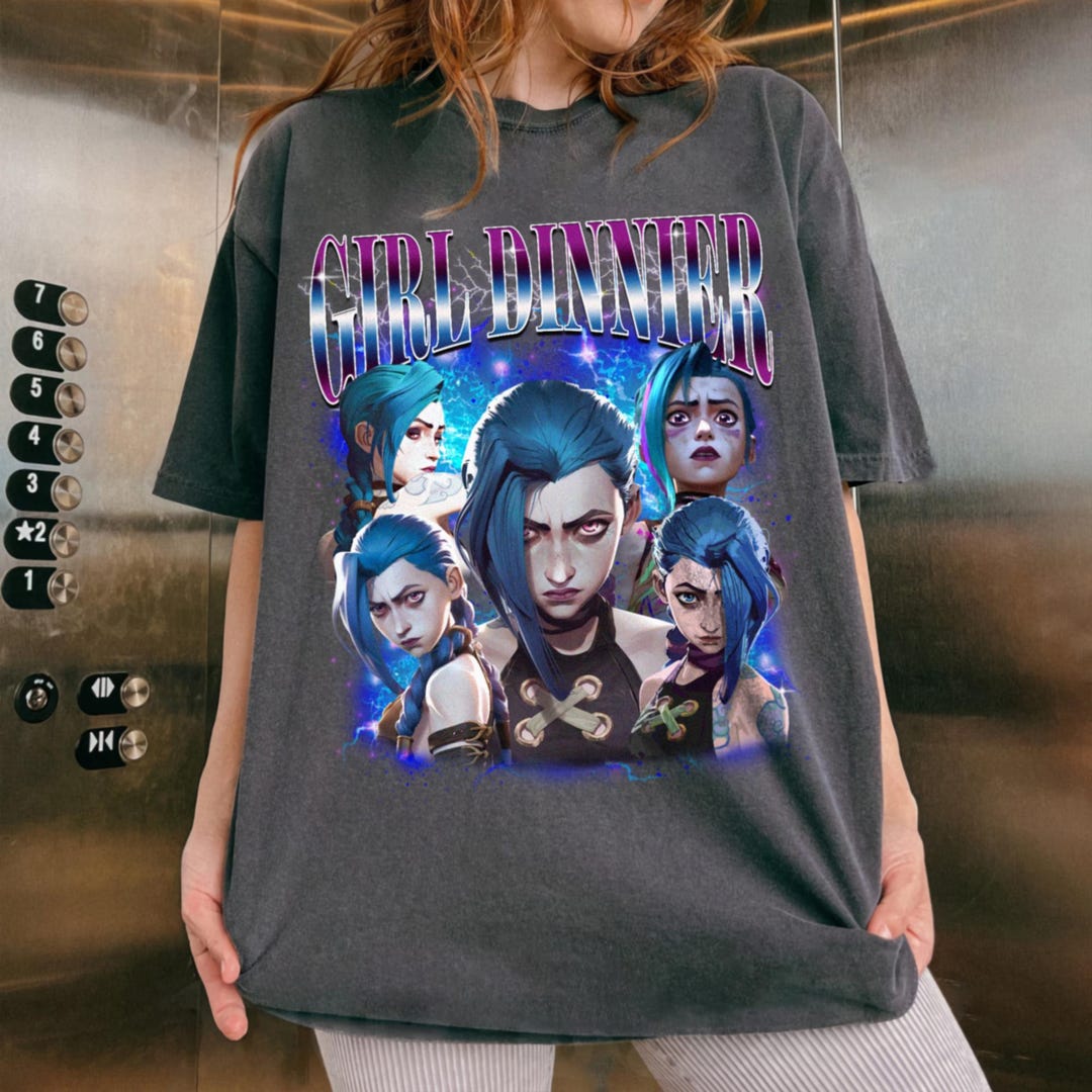 Jinx Arcane Bootleg Shirt, Vintage Streetwear League of Legends Tee ...