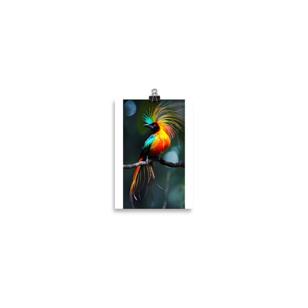 Tropical Bird Poster - Etsy