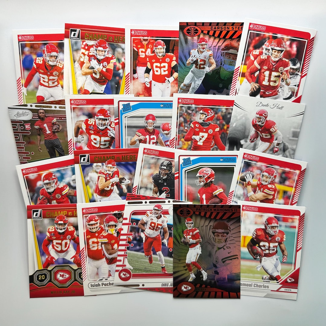 Kansas City Chiefs NFL Team Card Lot of 20 - Etsy
