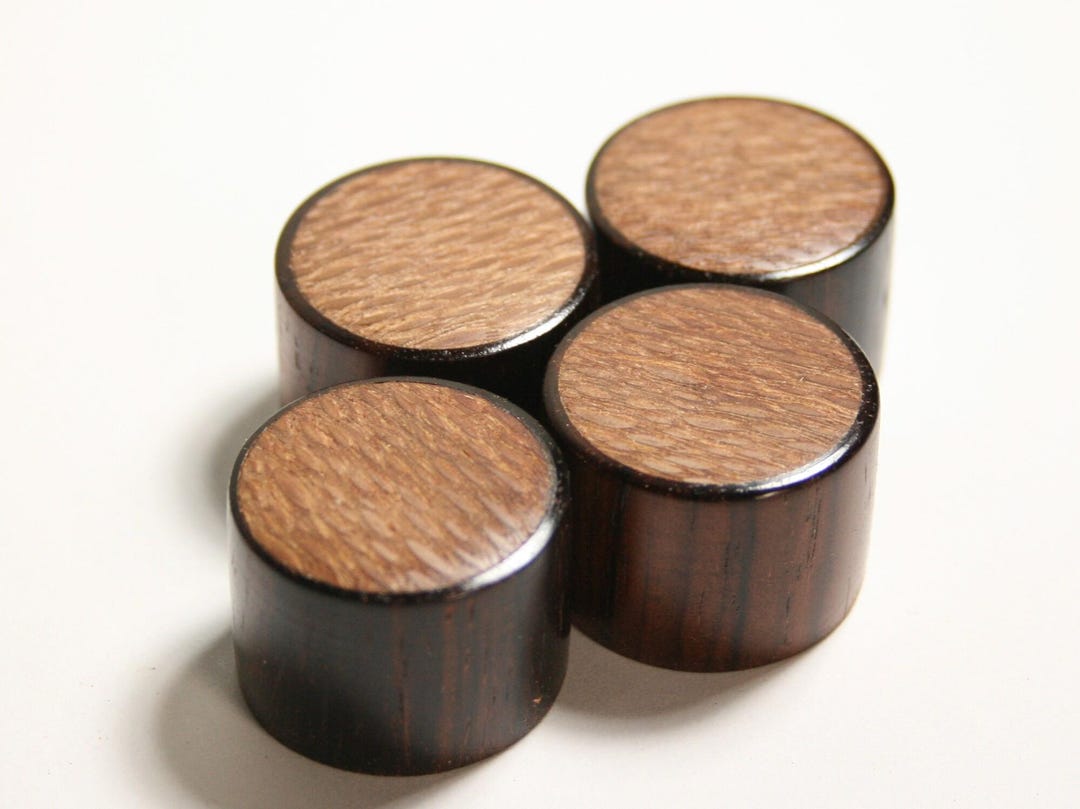 Set of 4 Cocobolo Guitar Knobs With Sycamore Inlay (23mm Dia X 17mm H) - Etsy