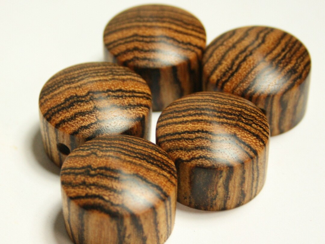 Set of 5 Bocote Guitar Knobs 13/16d X 5/8h - Etsy