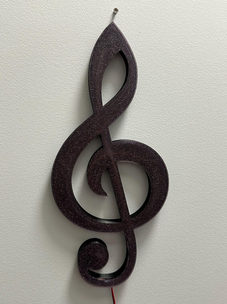 Treble Clef LED Sign for Home and Store Wall Decoration - Etsy