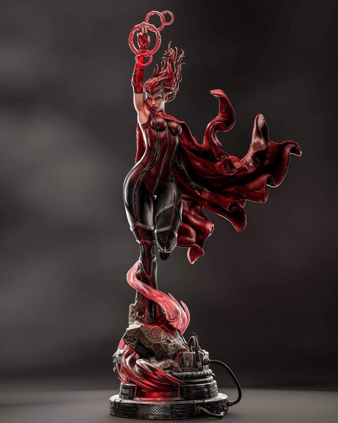 Marvel Scarlet Witch High-quality STL File for 3D Printing, Diorama ...