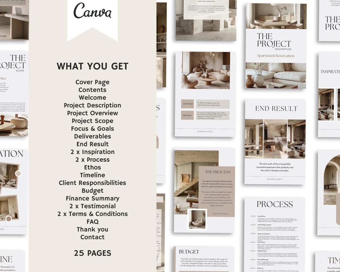 Interior Design Client Proposal, Interior Design Presentation, Project ...