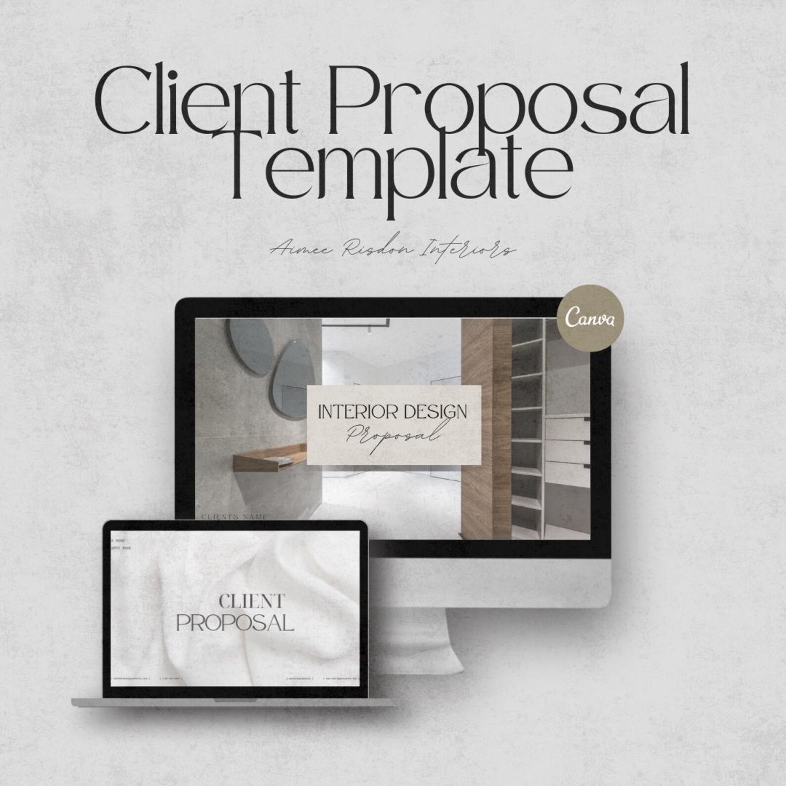 Interior Design Client Proposal Minimalist Design, Canva Template ...