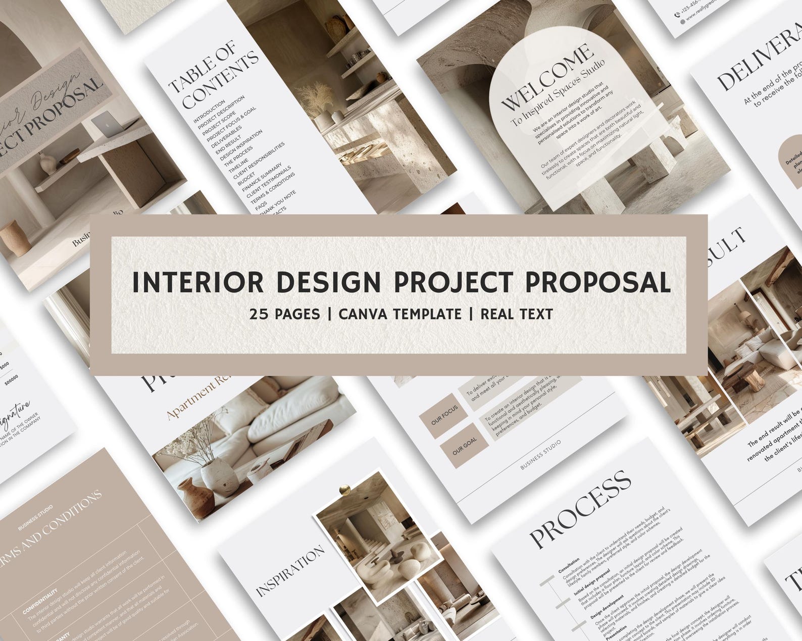 Interior Design Client Proposal, Interior Design Presentation, Project ...