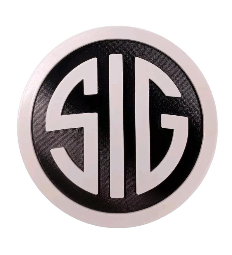 Sig Sauer Logo Sign 3d Printed Wall Decor - Etsy