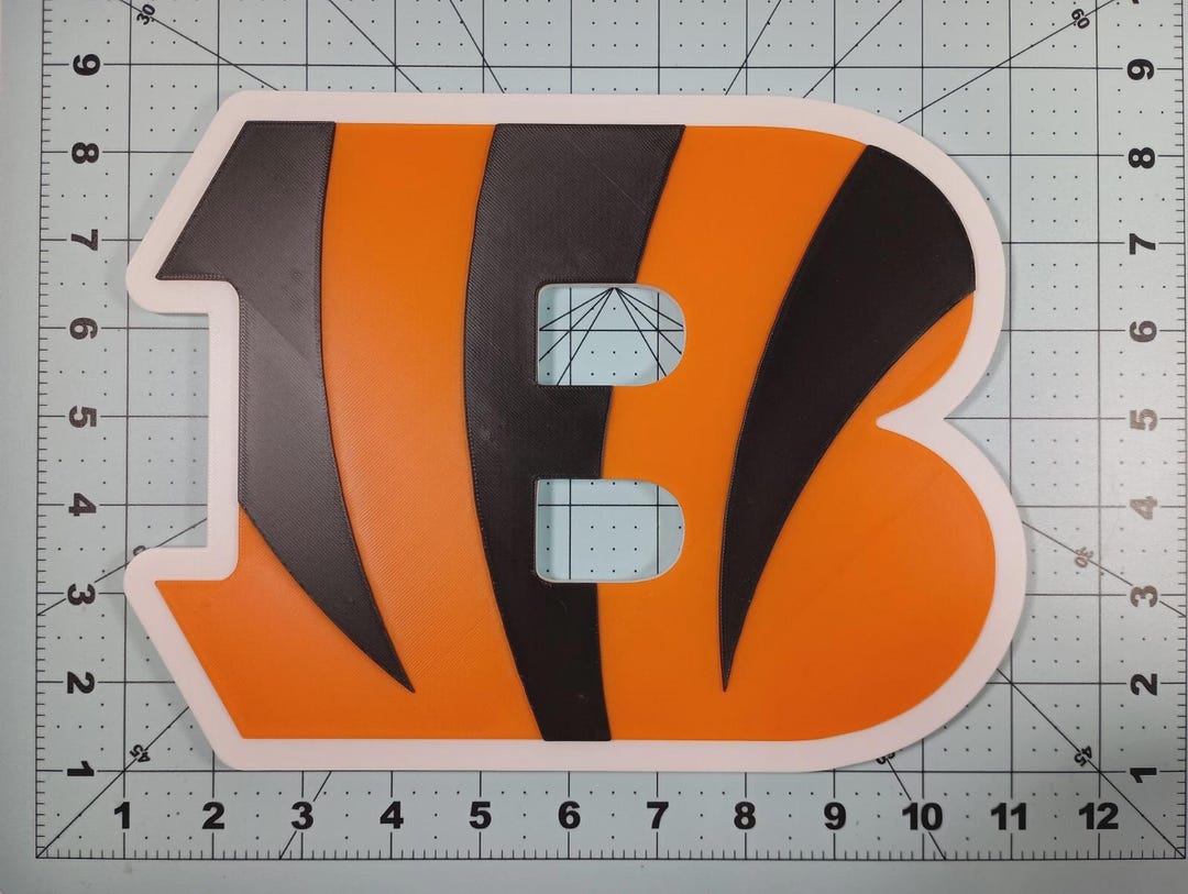 Sign 3d Printed Wall Decor for Cincinnati Bengals Logo - Etsy