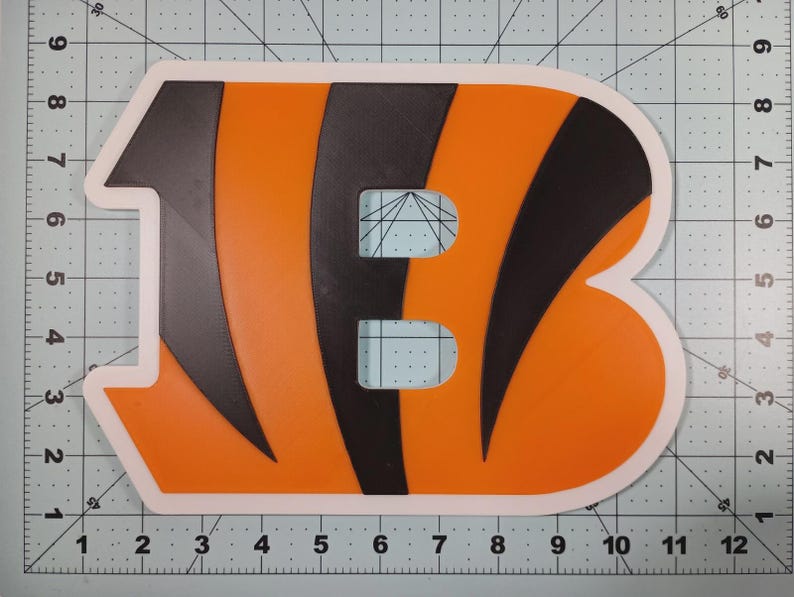 Sign 3d Printed Wall Decor for Cincinnati Bengals Logo - Etsy