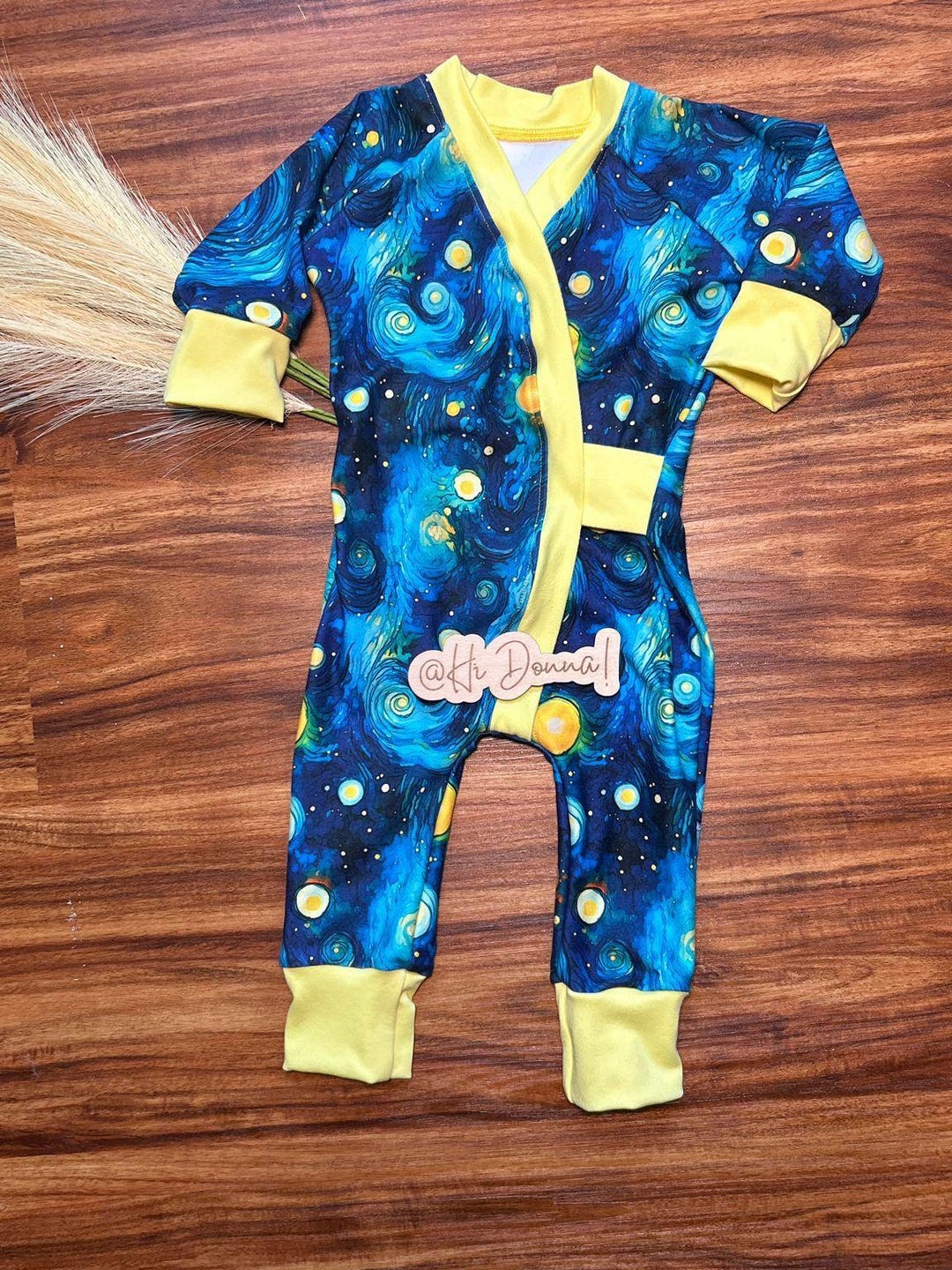 Starry Night Baby Romper: Van Gogh Inspired Soft Sleeper - Etsy